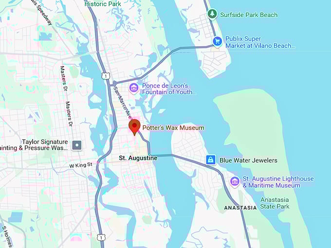 16. potter's wax museum map