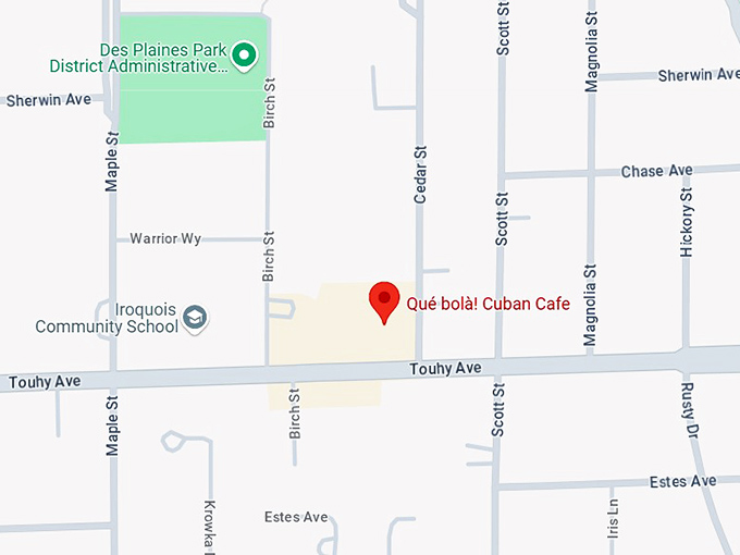 16. qu&eacute; bol&agrave;! cuban cafe map