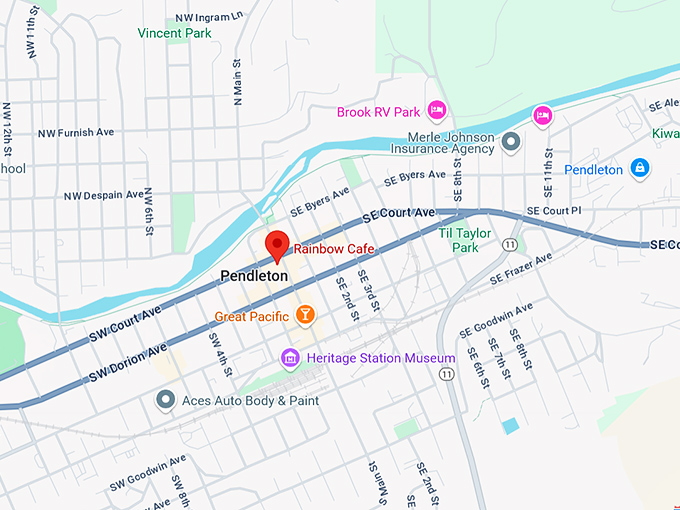 16. rainbow cafe map