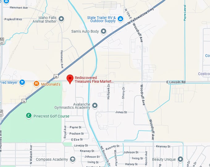 16. rediscovered treasures flea market & consignment map