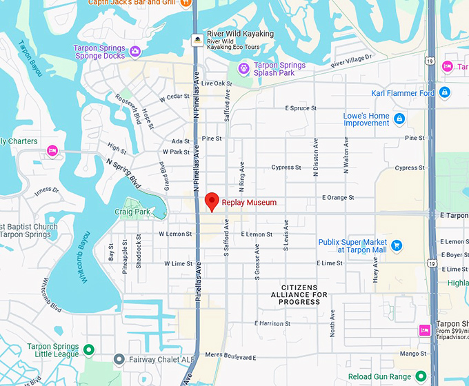 16. replay museum map