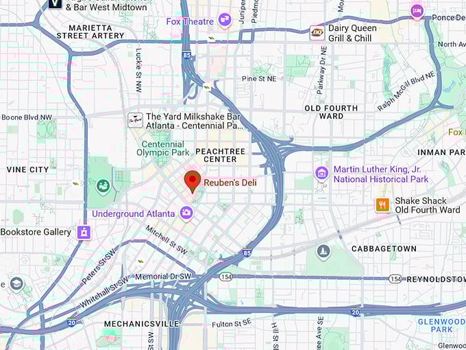 16. reuben's deli map