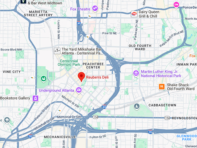 16. reuben's deli map