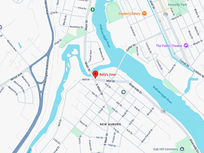 16. rolly's diner map