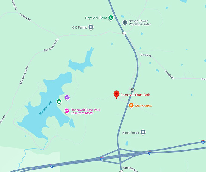 16. roosevelt state park map