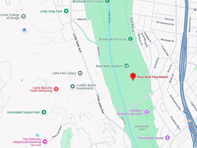 16. rose bowl flea market map
