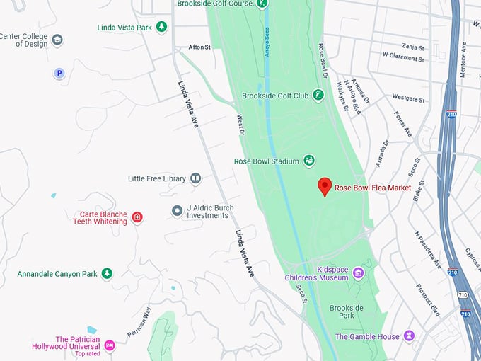 16. rose bowl flea market map