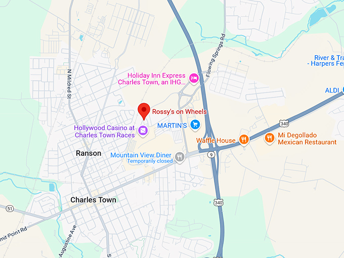 16. rossy’s on wheels map