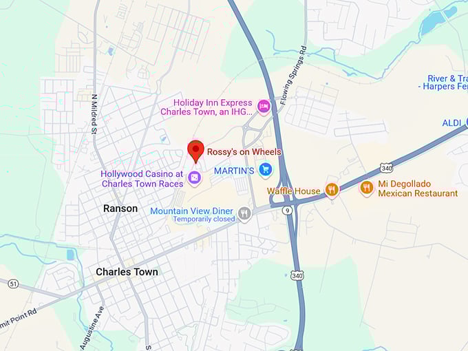 16. rossy’s on wheels map