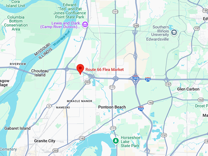 16. route 66 flea market map