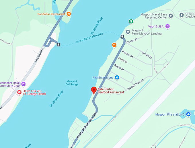 16. safe harbor seafood restaurant map