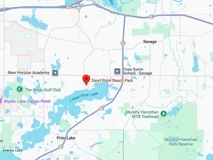 16. sand point beach park map