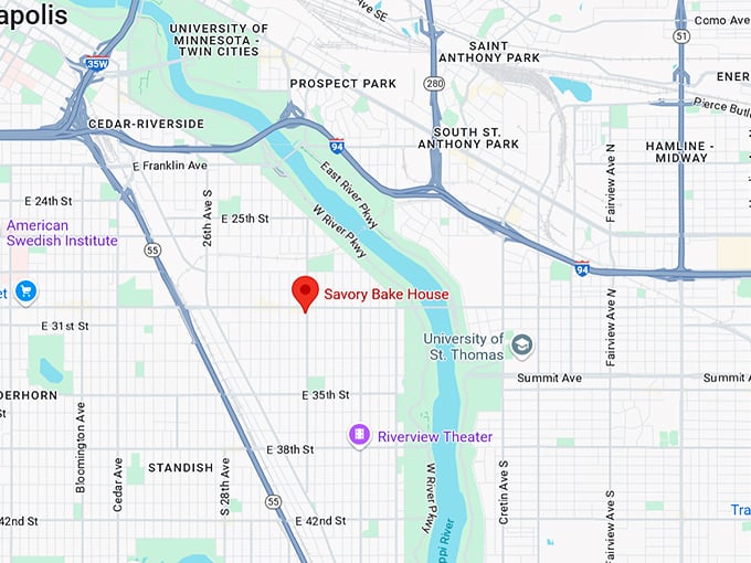 16. savory bake house map