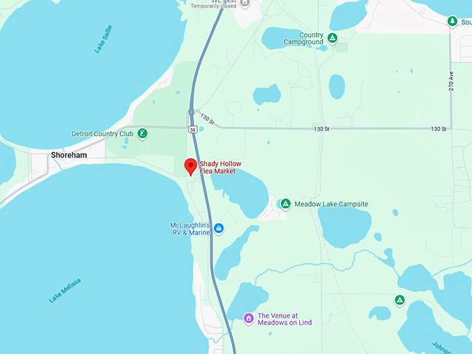 16. shady hollow flea market map
