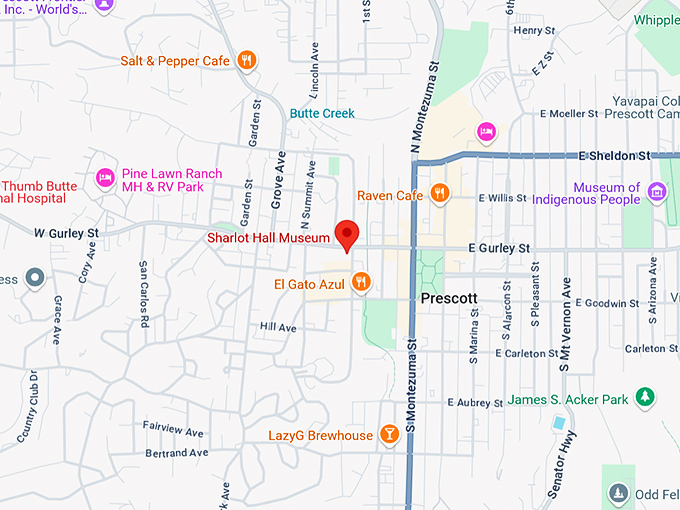 16. sharlot hall museum map