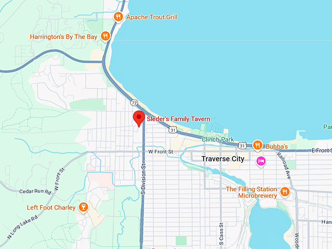 16. sleder's family tavern map