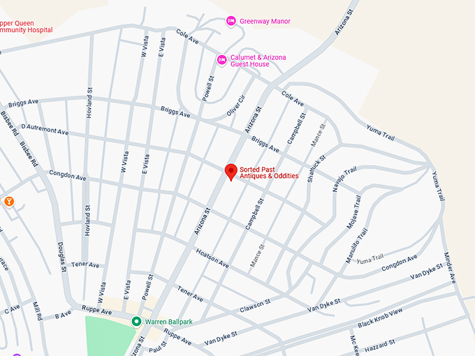 16. sorted past antiques & oddities map