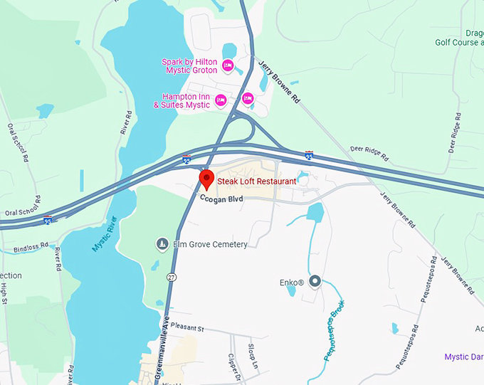 16. steak loft restaurant map