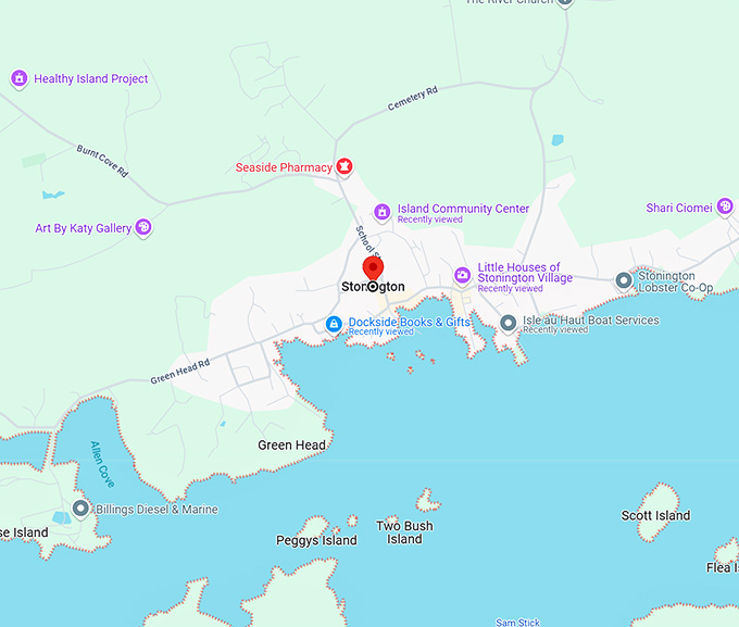 16. stonington maine map