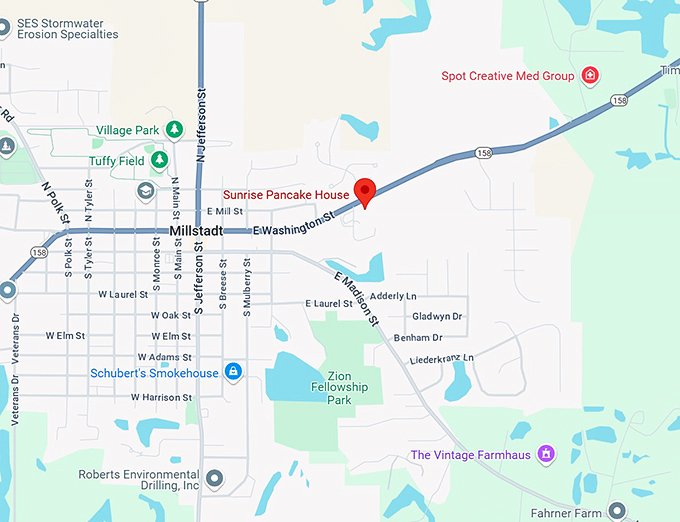 16. sunrise pancake house map