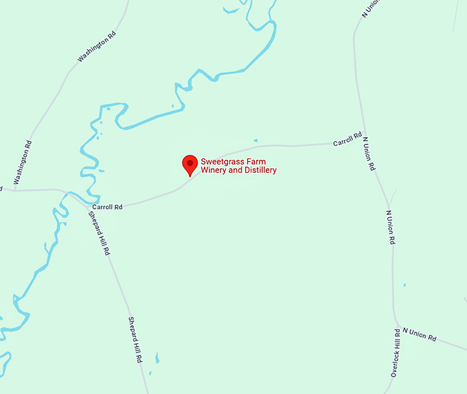16. sweetgrass farm winery and distillery map