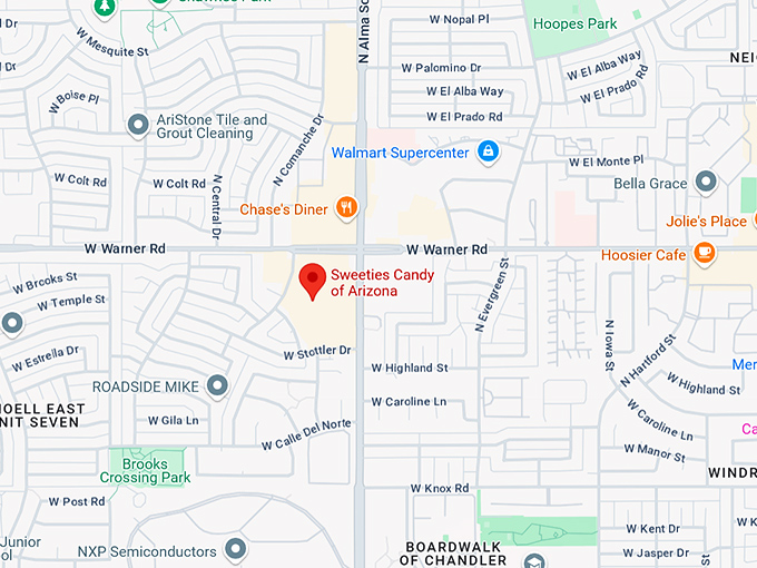 16. sweeties candy of arizona map