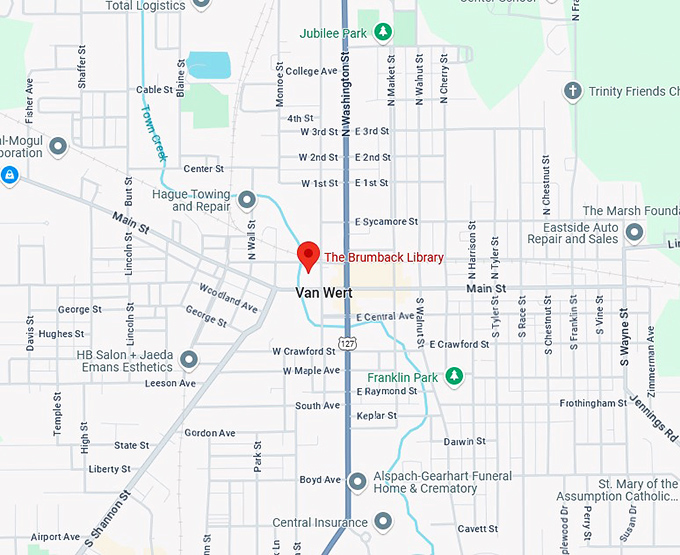 16. the brumback library map
