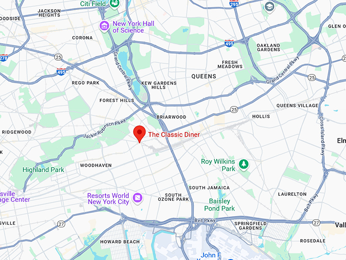 16. the classic diner map