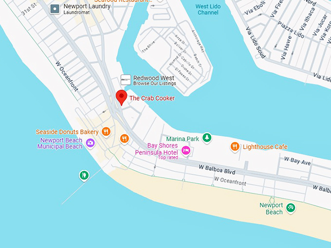 16. the crab cooker map