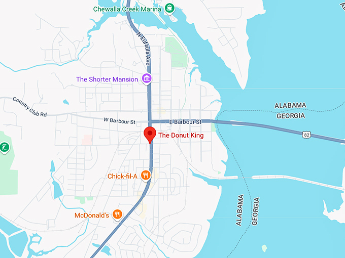 16. the donut king, llc map