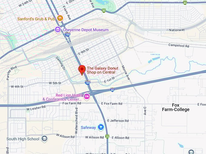 16. the galaxy donut shop on central map