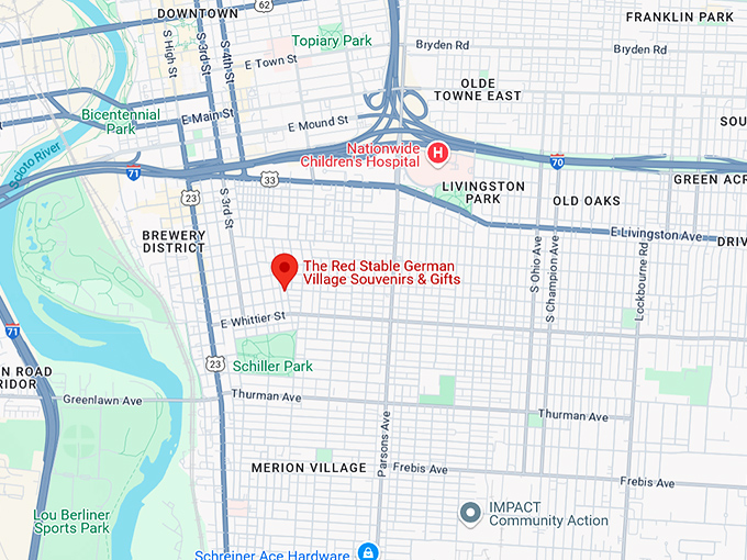 16. the red stable german village souvenirs & gifts map