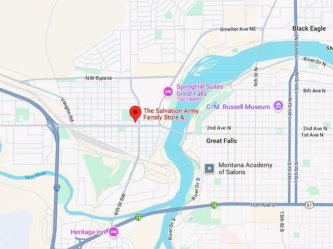 16. the salvation army family store & donation center map