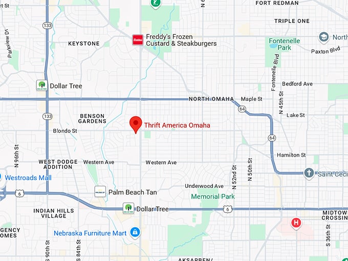 16. thrift america omaha map