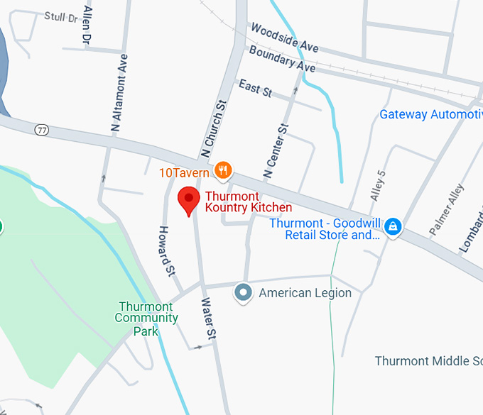 16. thurmont kountry kitchen map