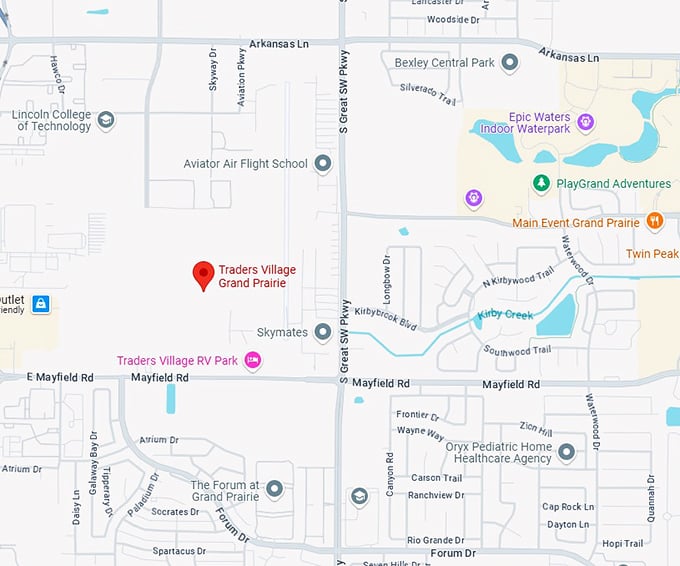 16. traders village grand prairie map