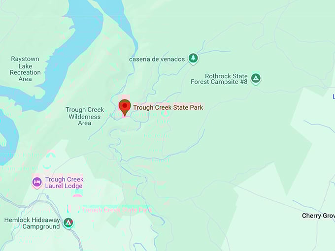 16. trough creek state park map