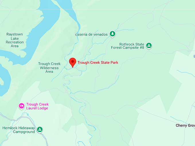 16. trough creek state park map