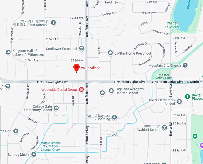 16. value village map