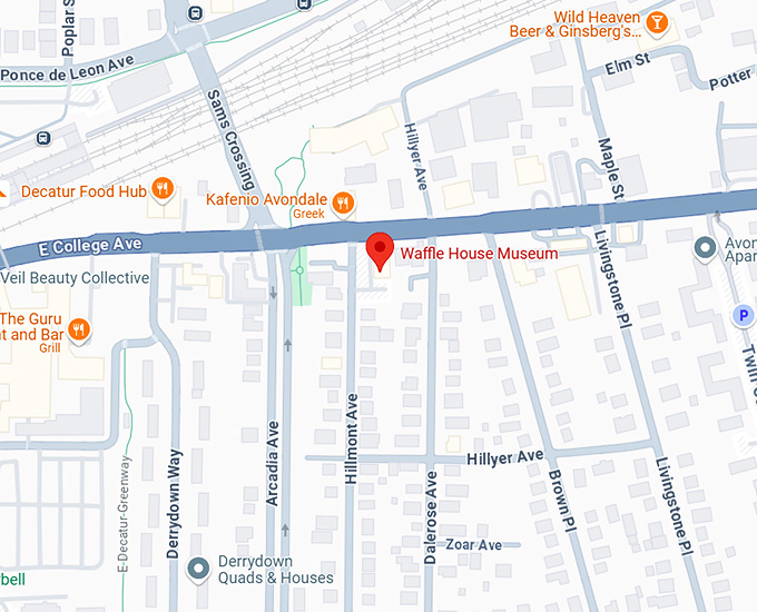 16. waffle house museum map