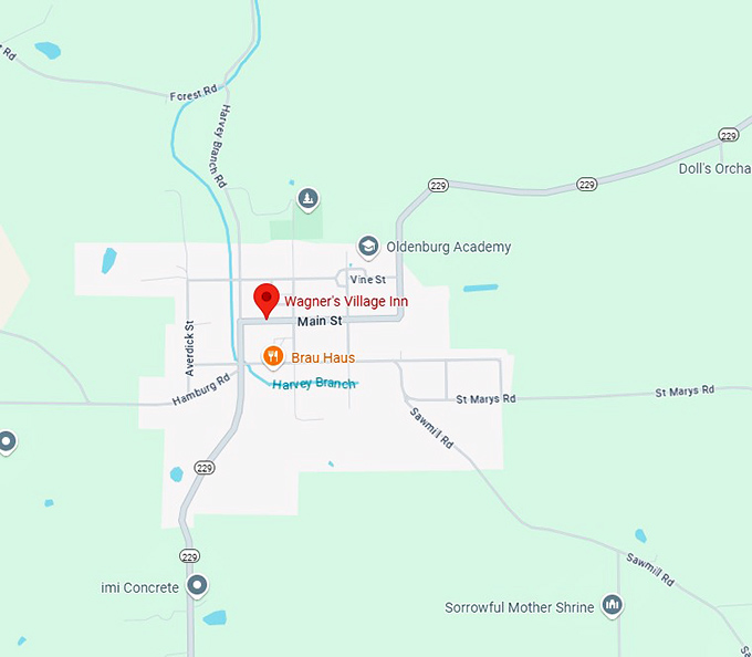 16. wagner's village inn map