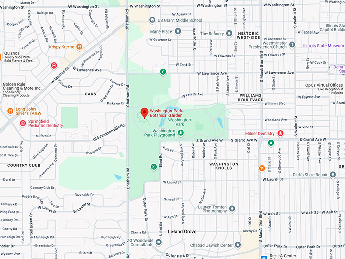 16. washington park botanical garden map