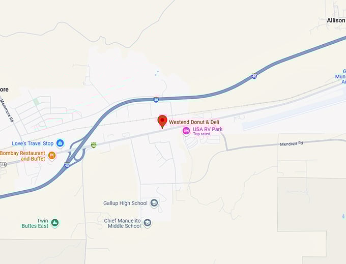 16. westend donut & deli map