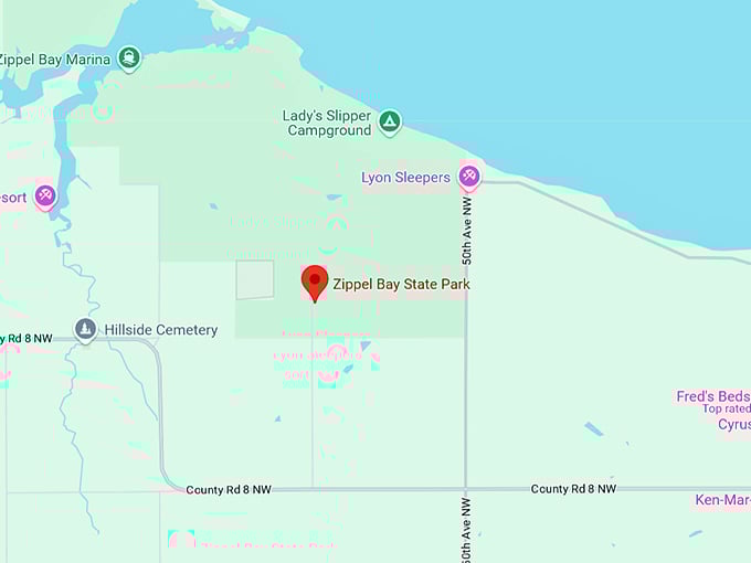 16. zippel bay state park map