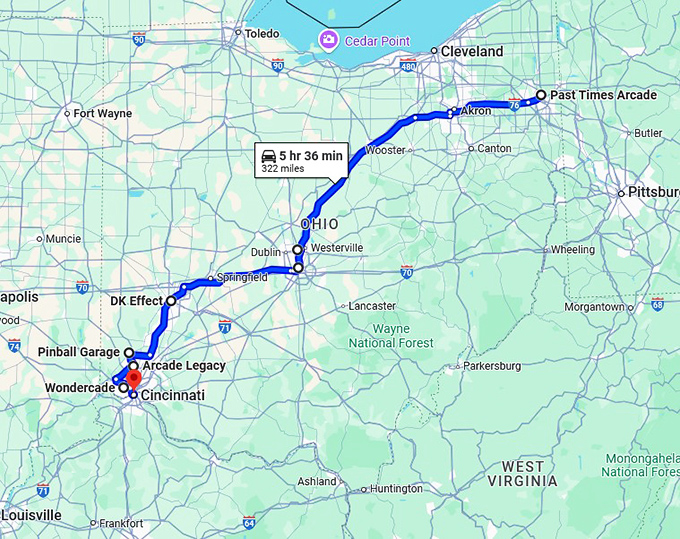 1980 vibes attractions ohio map