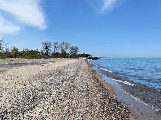 Adeline Jay Geo-Karis Illinois Beach State Park: Where the Midwest meets the Mediterranean! Gentle waves lap at a shore that stretches farther than your last Netflix binge.