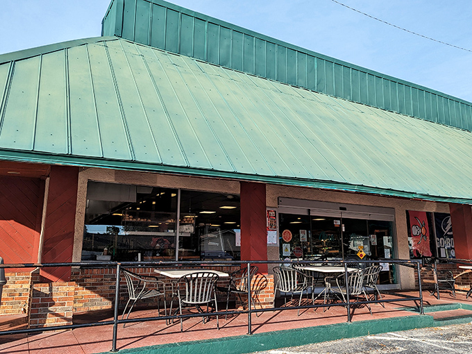Alessi Bakery: Where time stands still, but the pies keep coming! This Tampa treasure's green roof promises a slice of nostalgia with every bite.