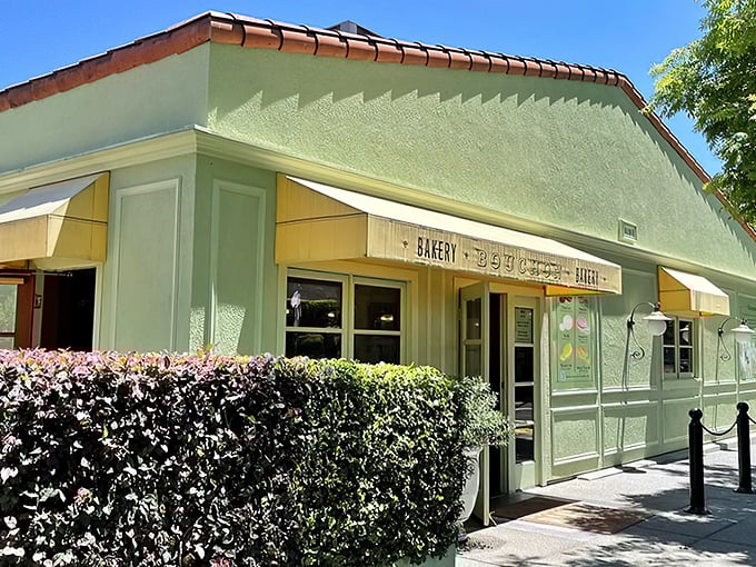 Bouchon Bakery: A slice of Parisian charm in Napa Valley! This mint-green facade houses buttery croissants that could make a Frenchman weep with joy.