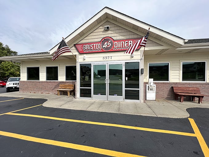 Bristol 45 Diner: Stars, stripes, and sizzling bacon! This patriotic diner serves up a slice of Americana with every plate.
