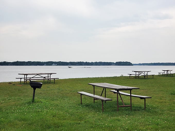Lakeside serenity: Where the water meets the sky, and your worries melt away faster than ice cream on a hot day.